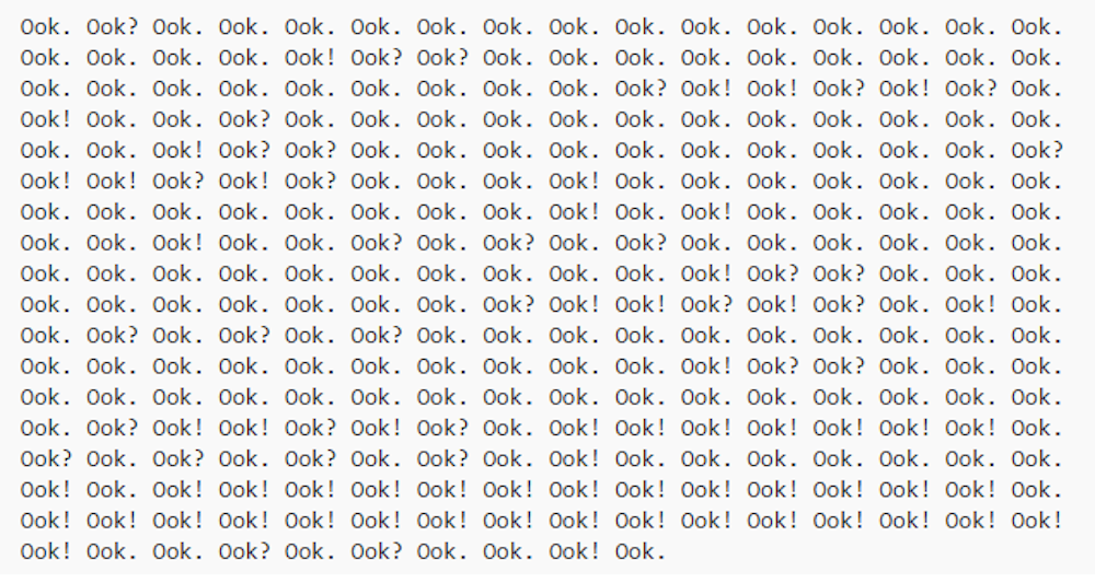 Brainfuck: code that was designed to hurt | The Outline