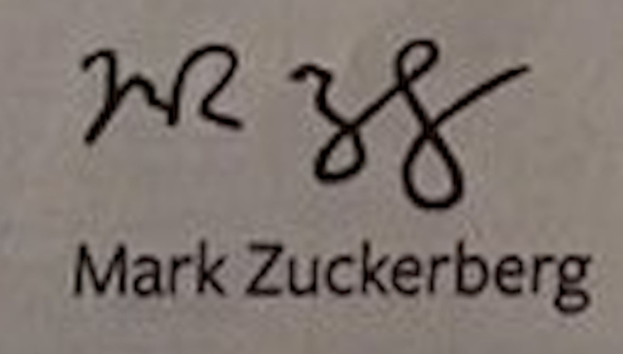What’s up with Mark Zuckerberg’s signature? | The Outline